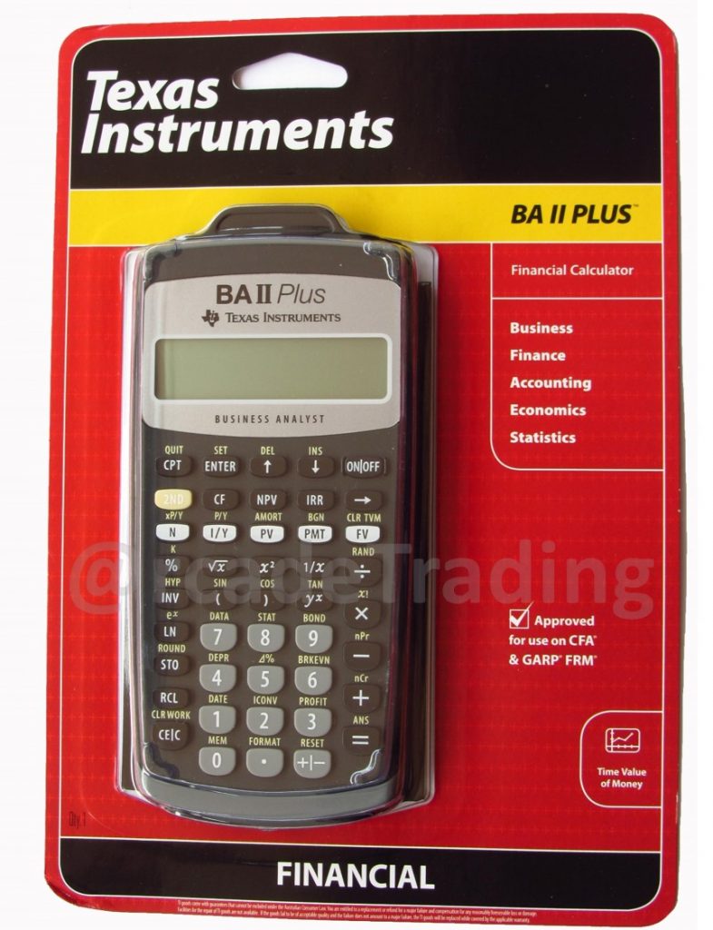 Texas Instruments BA II Plus Financial Calculator - @rcane Trading